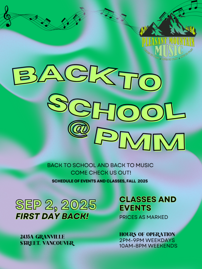 Back to School Fall 2025 - Pleasant Mountain Music